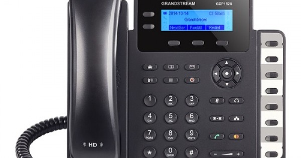 Grandstream GXP1628 Basic IP Phone - PoE, 2 SIP accounts, 2 line keys ...