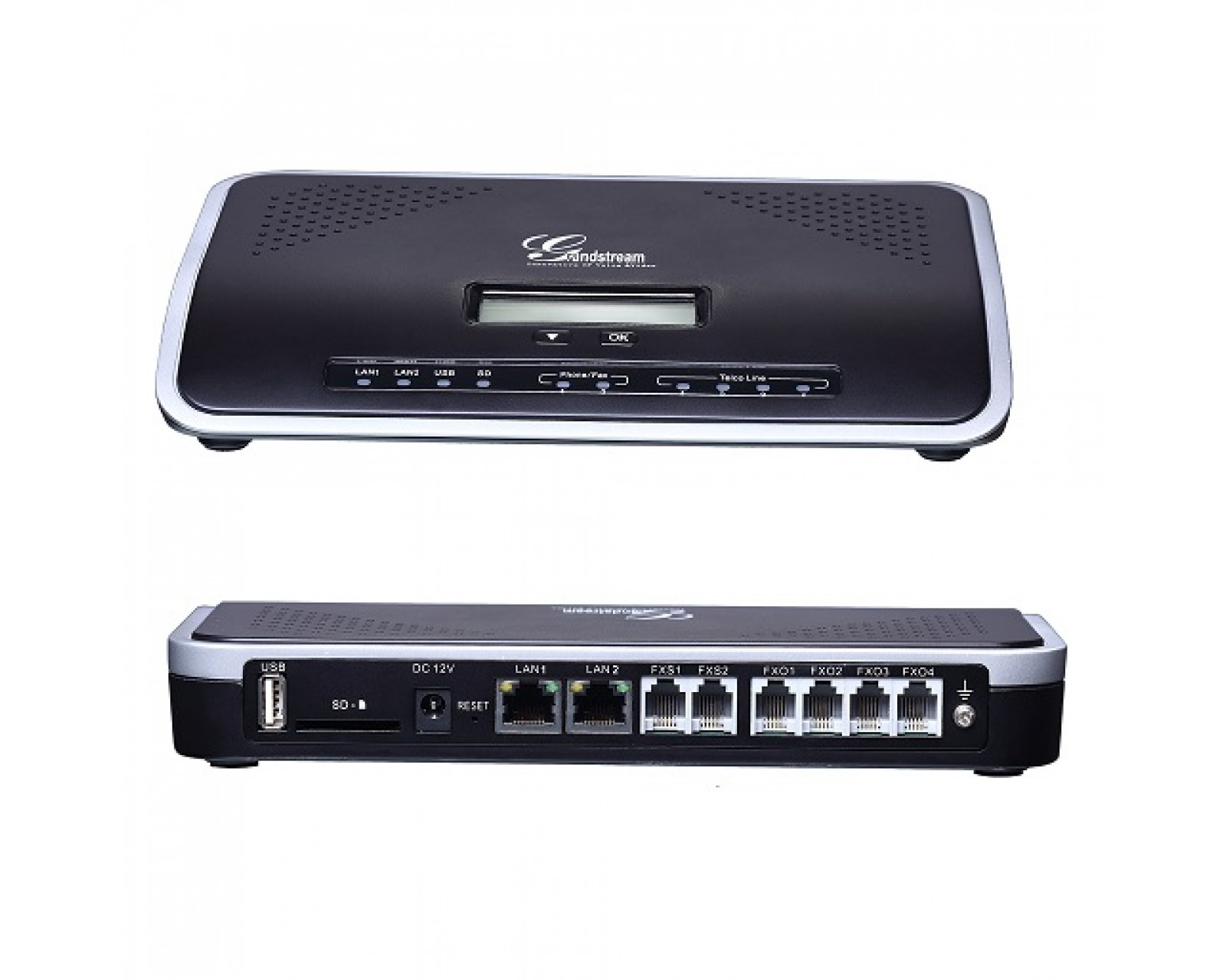 Grandstream UCM6204 - 2 FXS, 4FXO, 500 Users, 45 Concurrent VoIP Calls ...